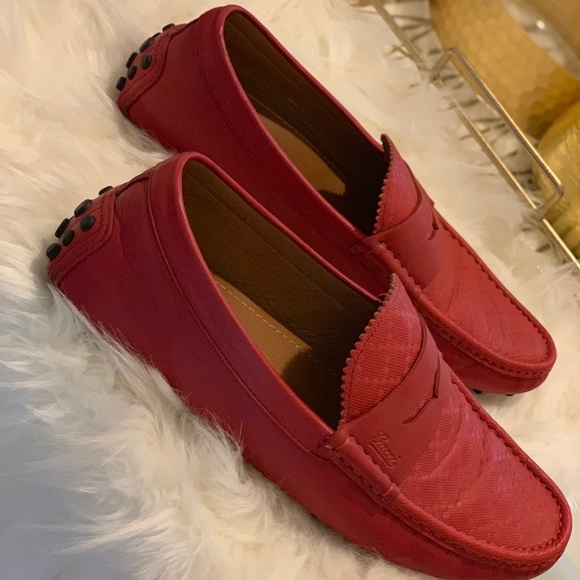 Gucci | Shoes | Authentic Red Gucci Loafers | Poshmark
